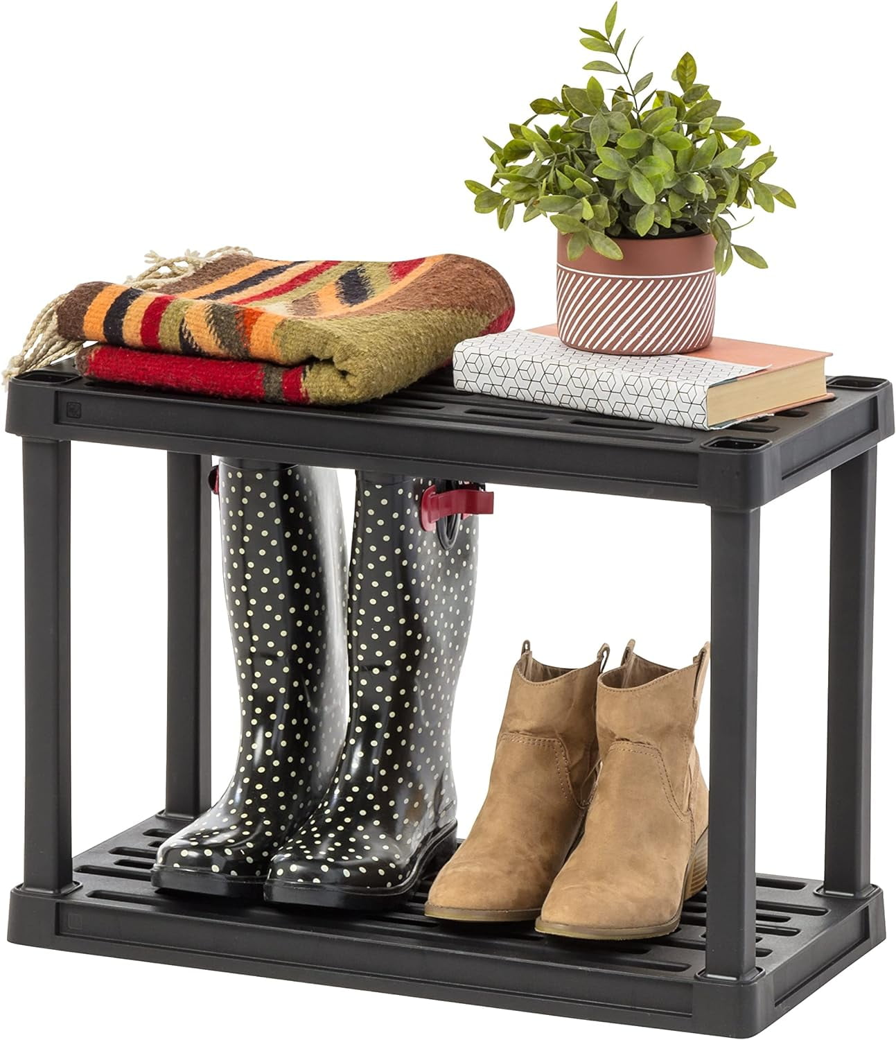 USA 5-Tier Shelving Unit, 64" Fixed Height, Medium Storage Organizer ...