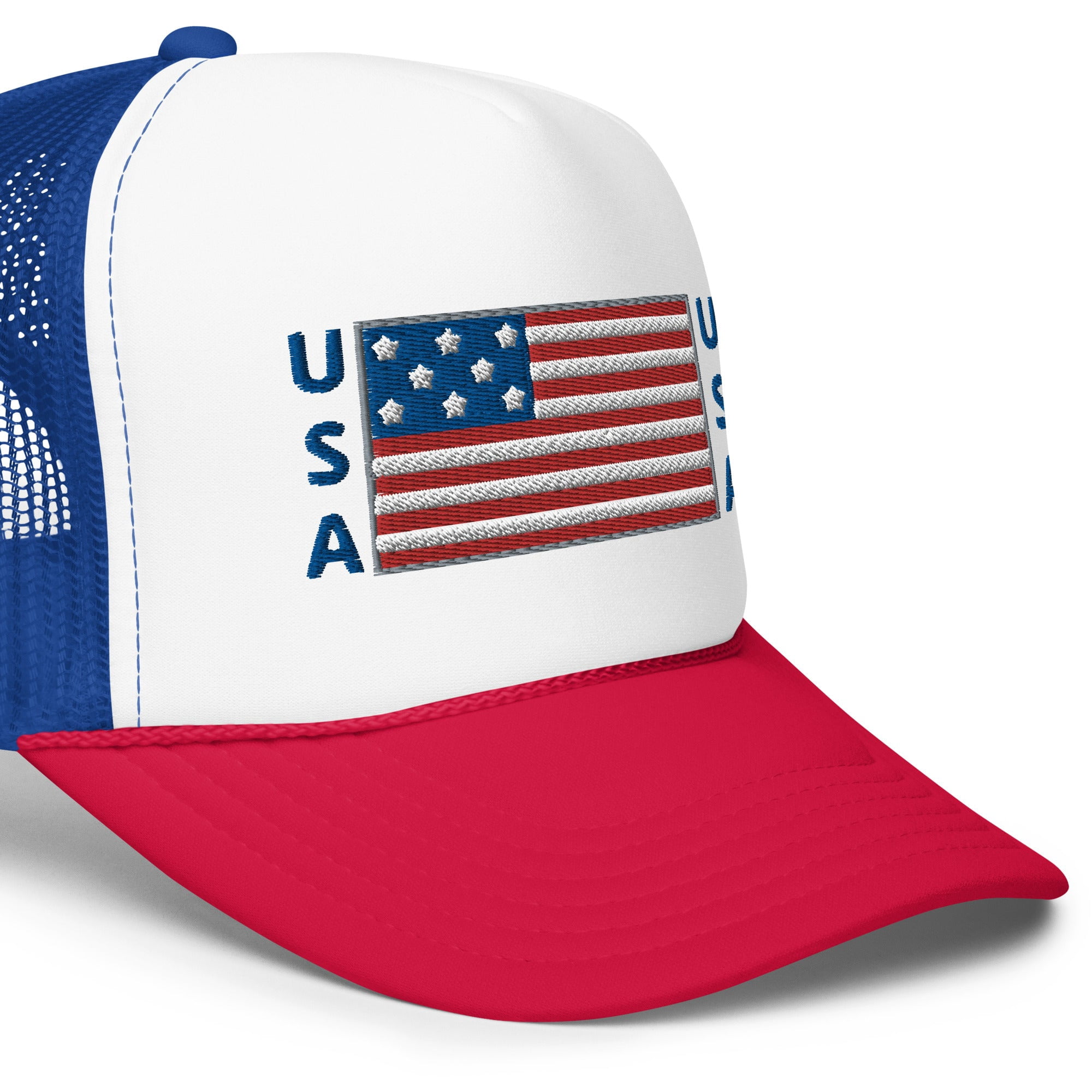 USA AMERICAN FLAG Foam trucker hat - Walmart.com