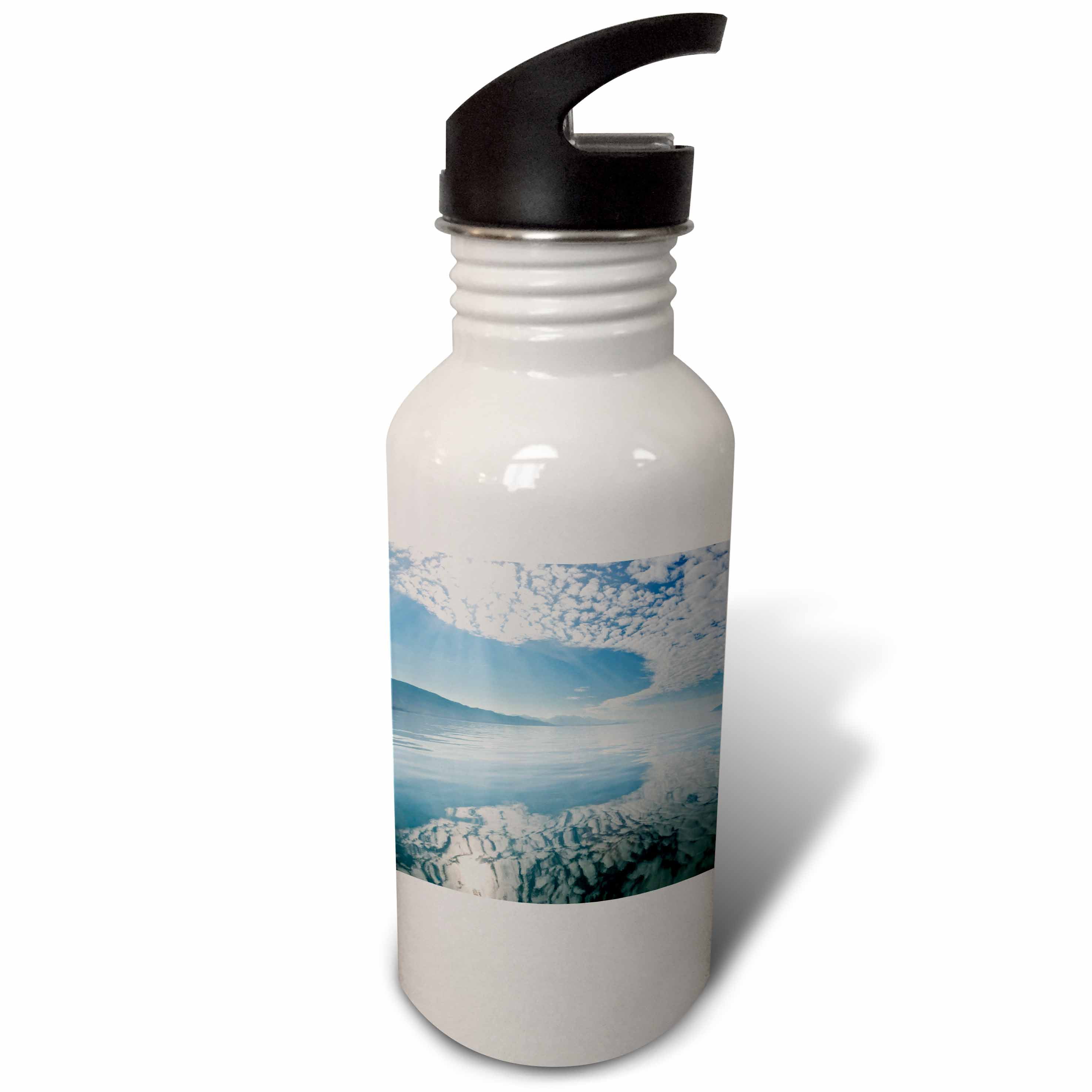 USA, Alaska, Freshwater Bay. Clouds reflected in water. 21 oz Sports ...