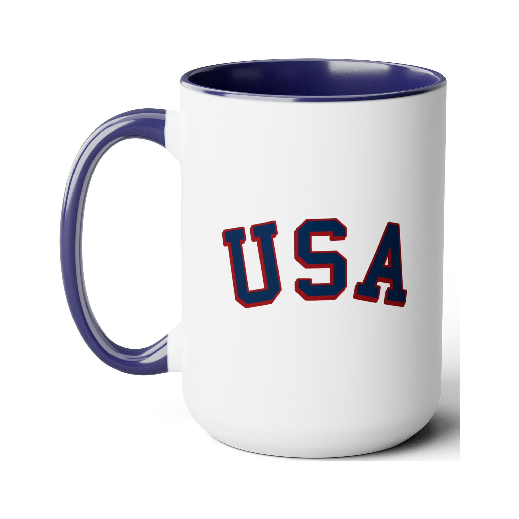 USA America 4th of July Two-Tone Coffee Mugs, 15oz - Walmart.com