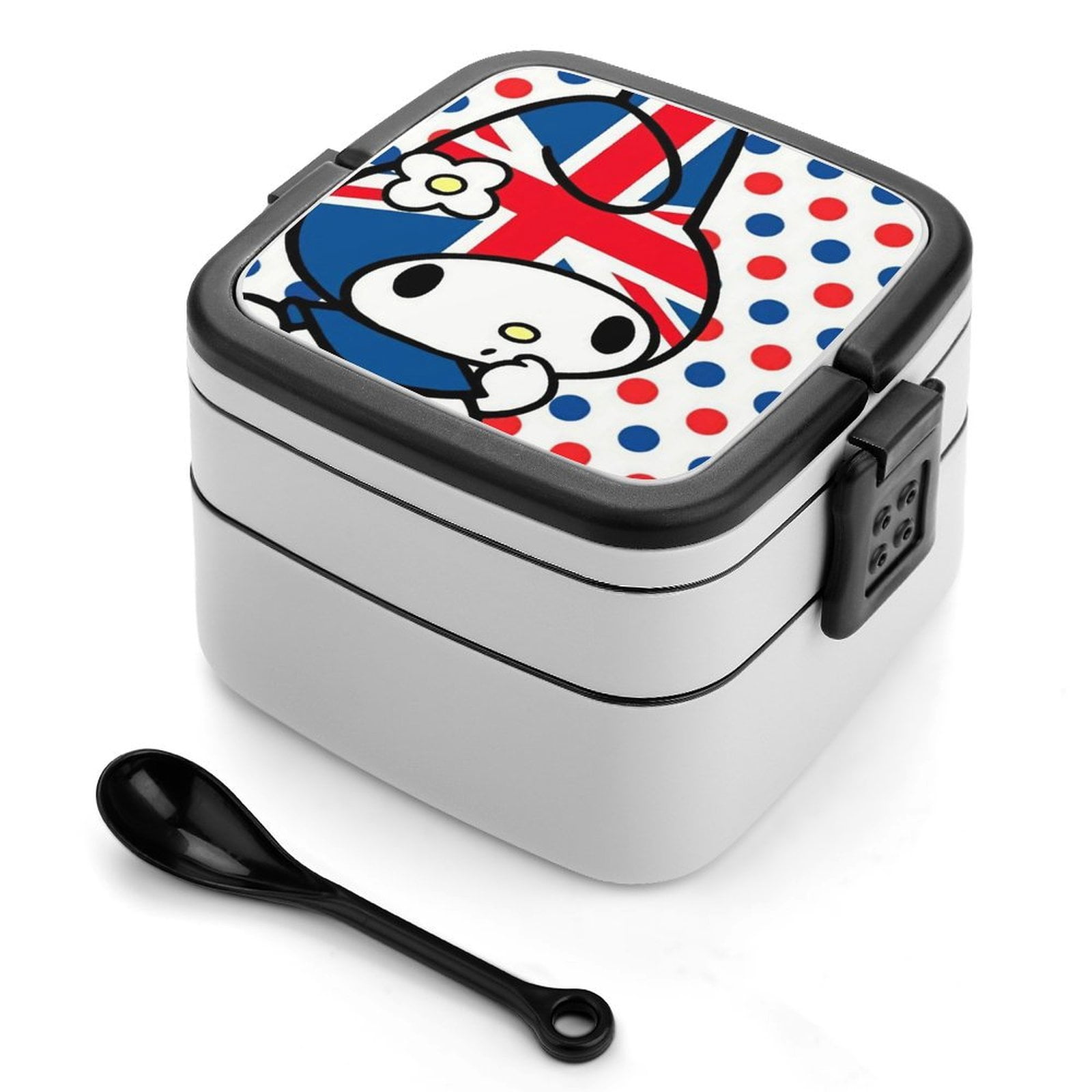USA America My Melody Reusable Bento Boxes Lunch Box Double Layer ...