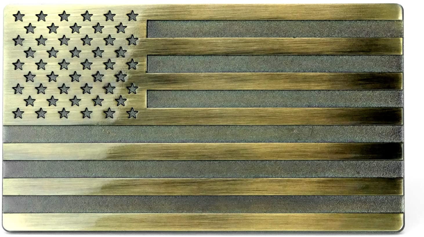 USA American 3D Metal Flag Auto Emblem for Cars Trucks (7"x4", Antique ...
