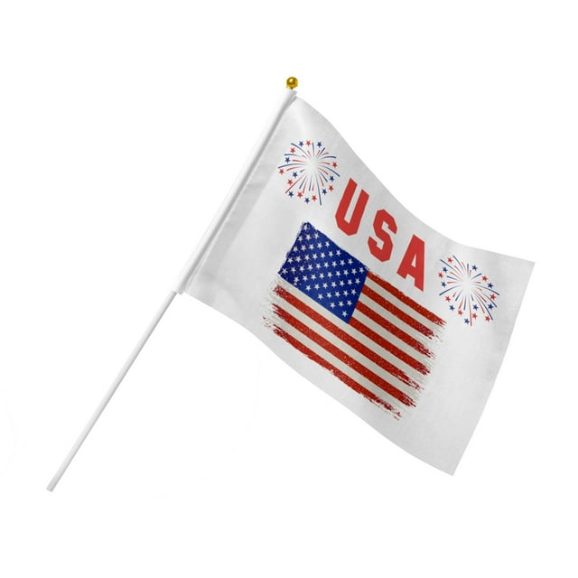 USA-American Flag 01 – Premium Double Sided Hand Waving Flag for All ...
