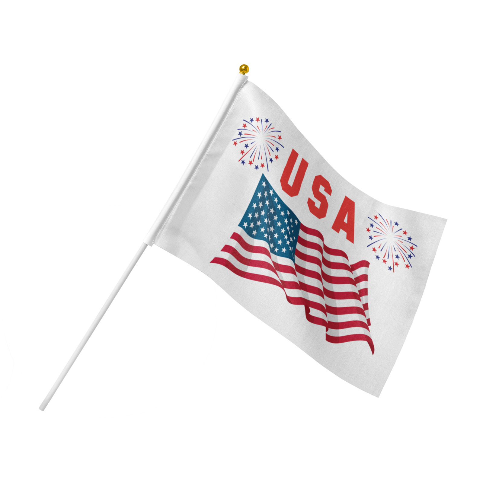 USA-American Flag 04 – Premium Double-Sided Hand Waving Flag for Any ...