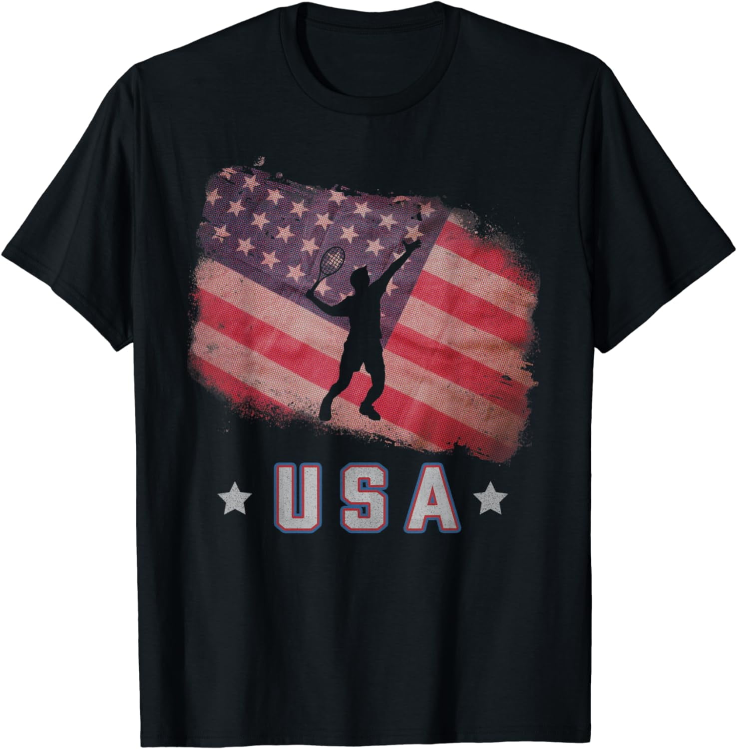 USA American Flag Badminton Team Stars and Stripes T-Shirt - Walmart.com