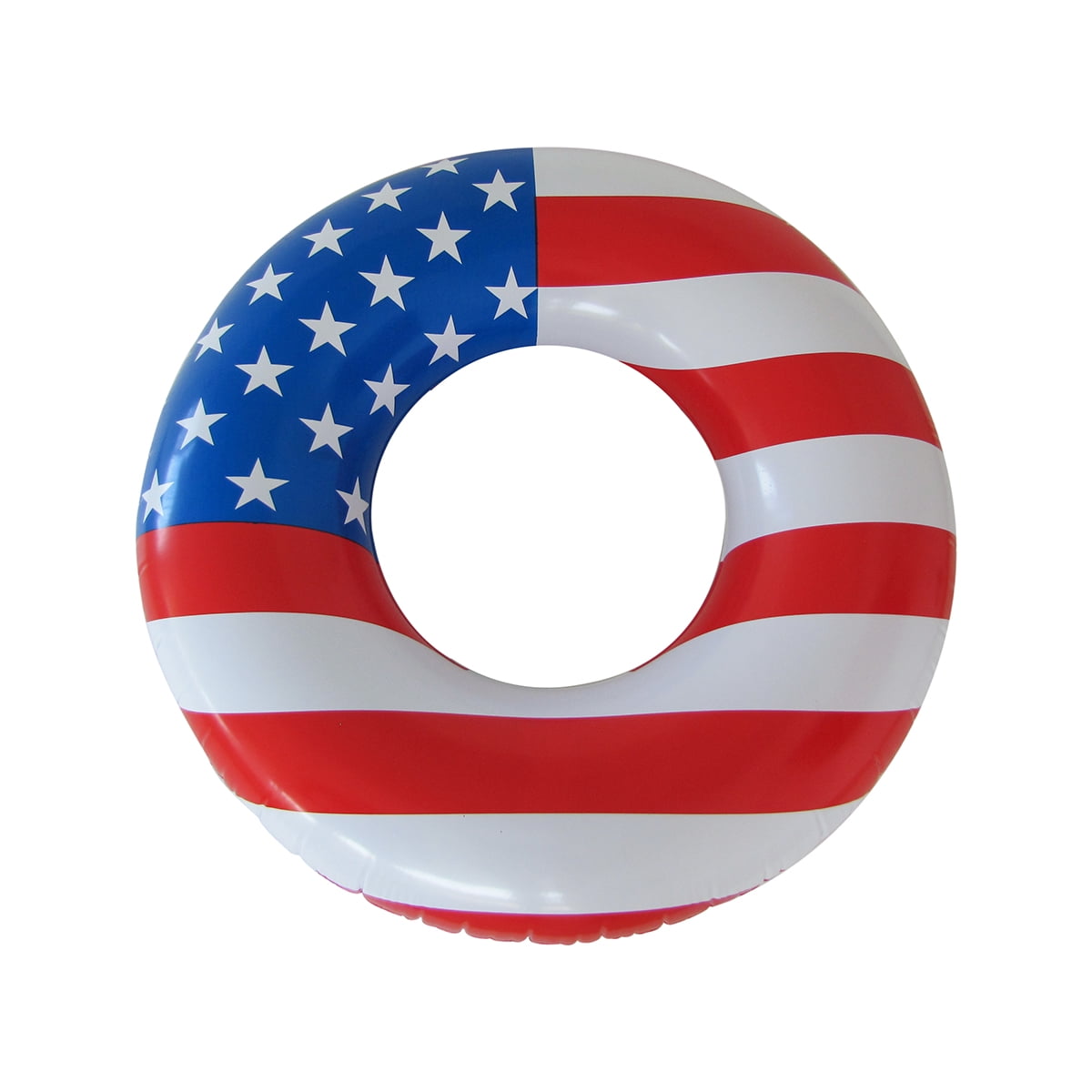 USA American Flag Inflatable Float Adult Swimming Tube Floats Kids ...