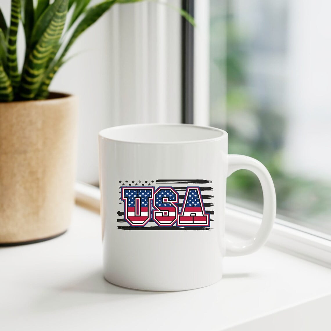 USA American Flag Mug, 4th of July Mug, Gift for 4th of July, American ...