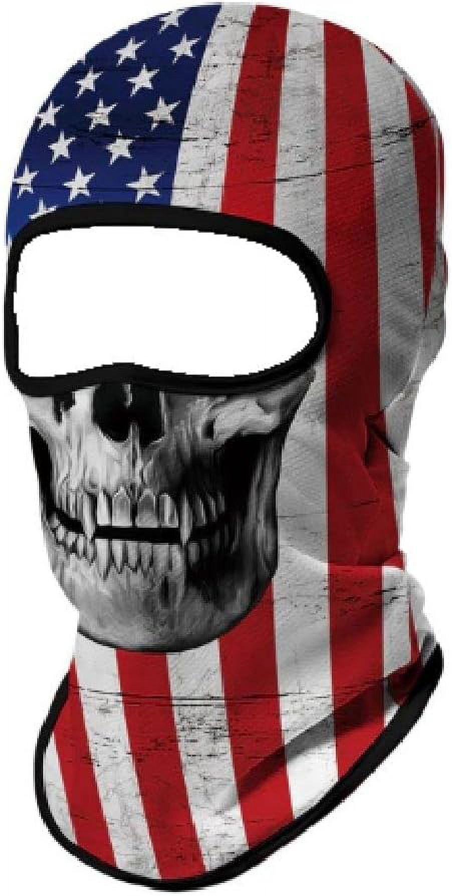 USA American Flag Patriotic Balaclava Hood Hunting Face Mask Military ...