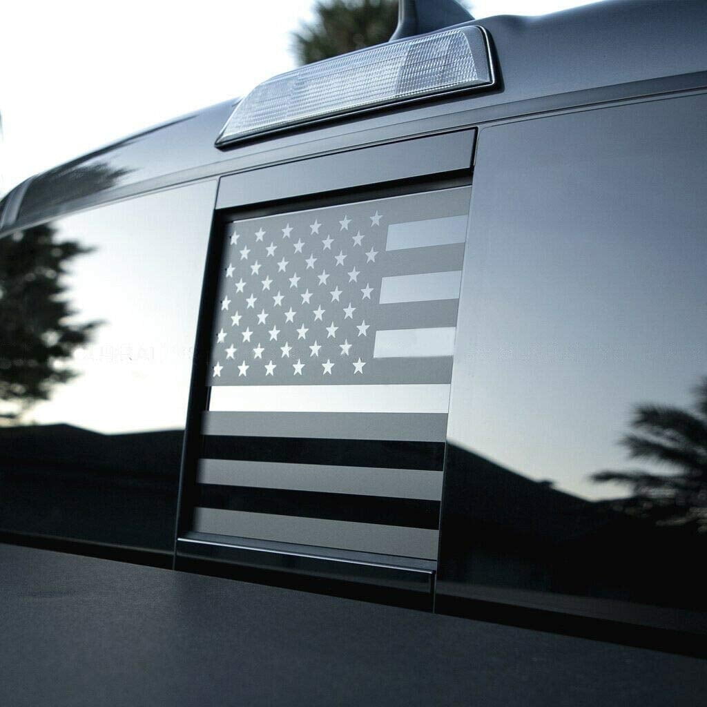 USA American Flag Vinyl Decal Rear Sliding Window Flag Sticker Fits ANY ...