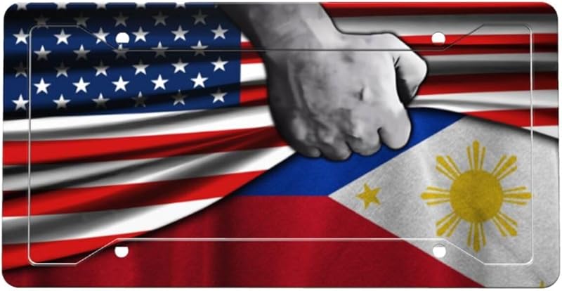 USA American Flag and Zimbabwe Flag Front License Plate and License ...