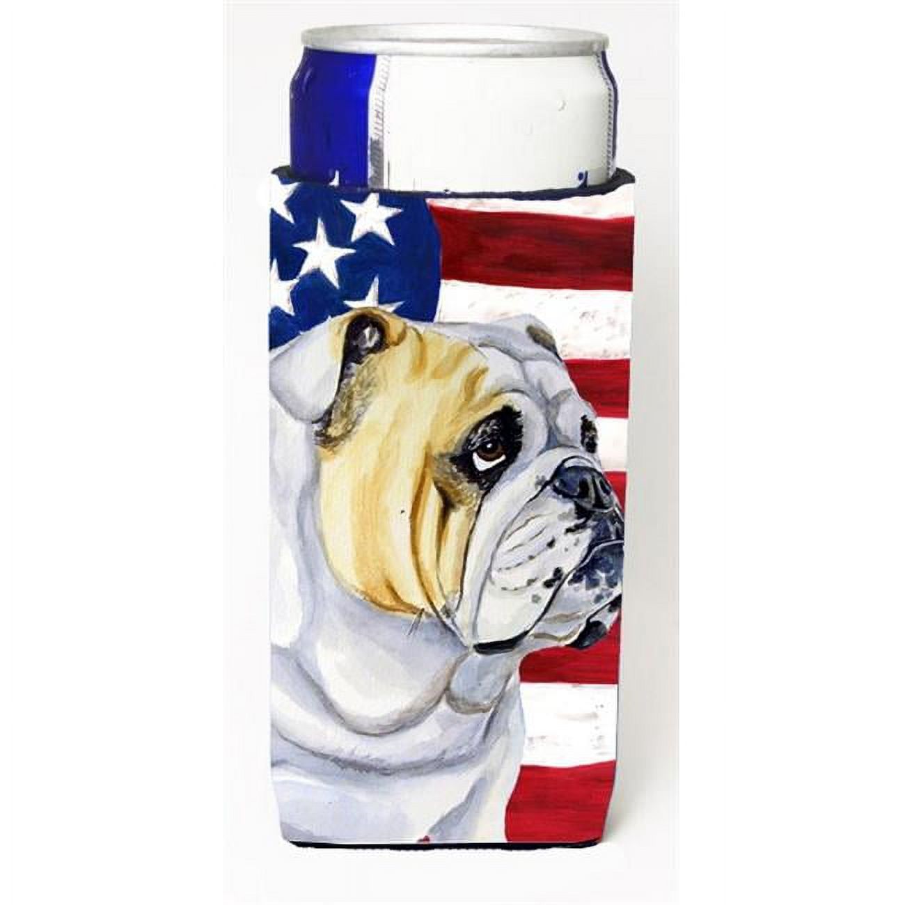 USA American Flag with English Bulldog Michelob Ultra bottle sleeves ...