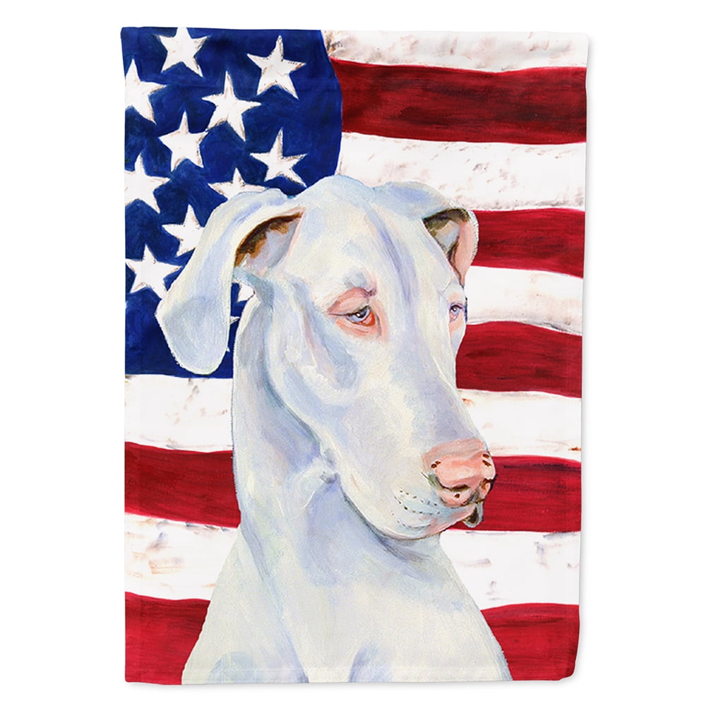 USA American Flag with Great Dane Flag Canvas House Size - Walmart.com