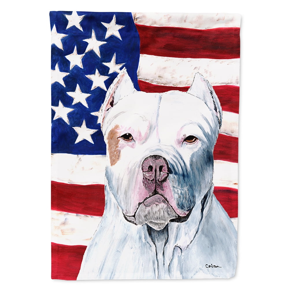 USA American Flag with Pit Bull Garden Flag - Walmart.com