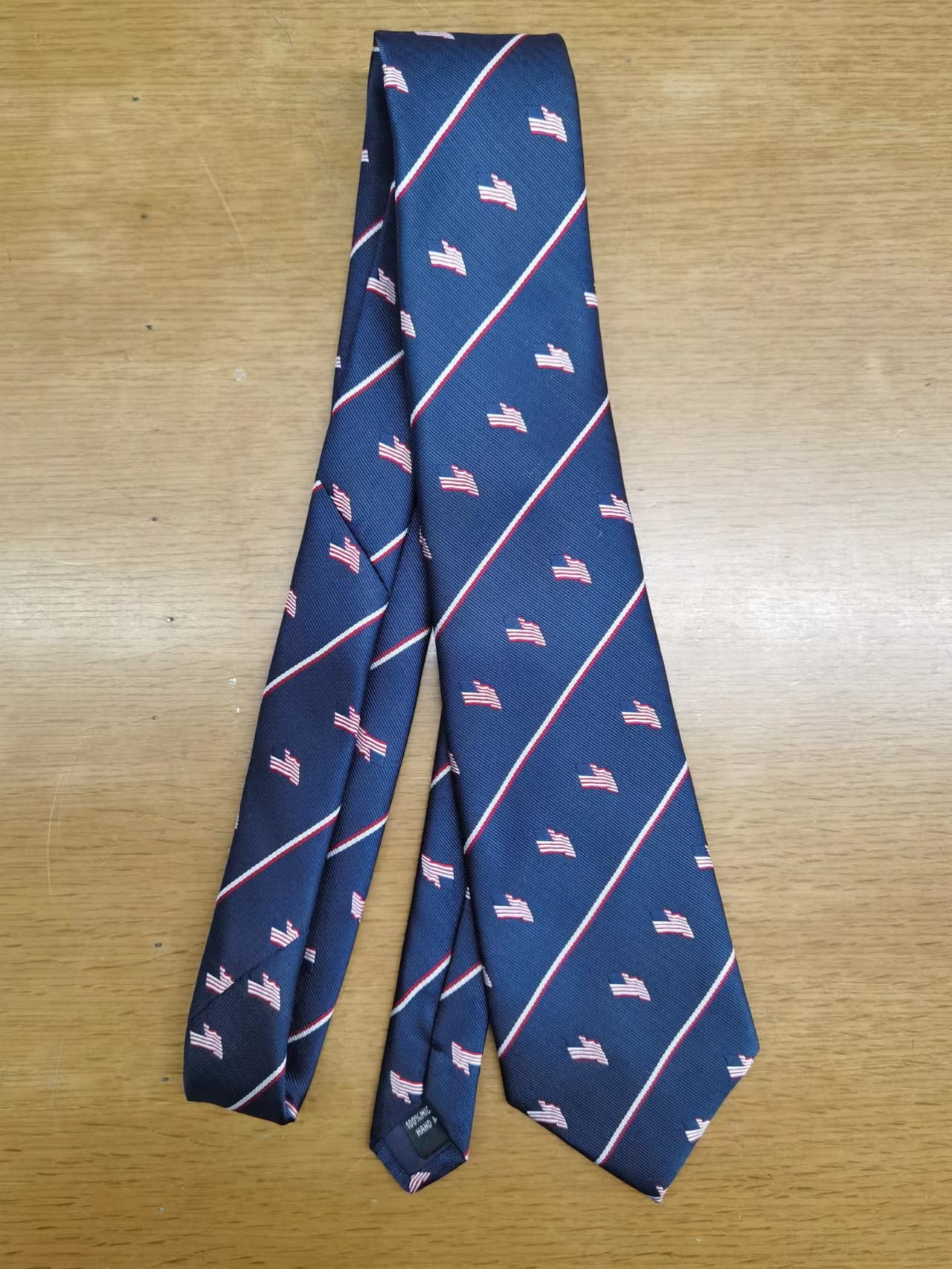 USA American Flags Navy Blue Men's Tie - Walmart.com