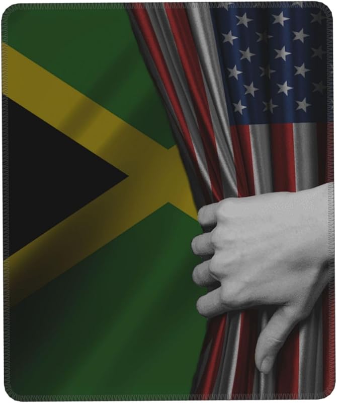 USA American Jamaica Jamaican Flag Mouse Pad 10 x 12 inch Mousepad ...