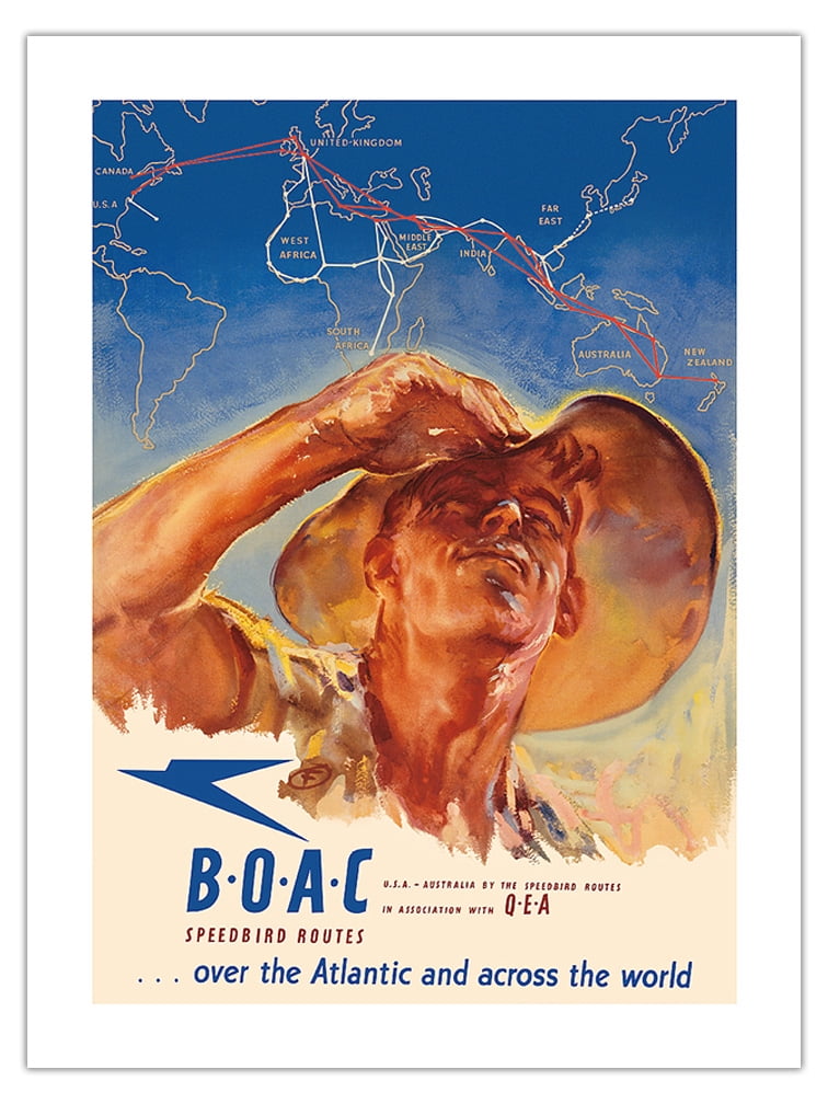 USA to Australia - by the Speedbird Routes - BOAC (British Overseas ...