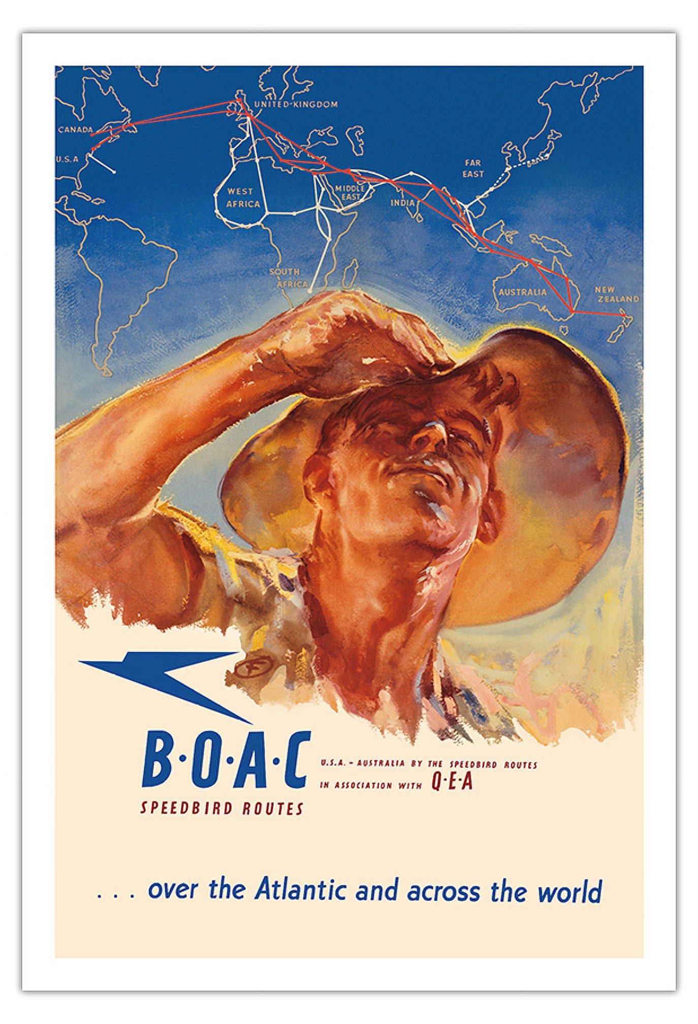 USA to Australia - by the Speedbird Routes - BOAC (British Overseas ...