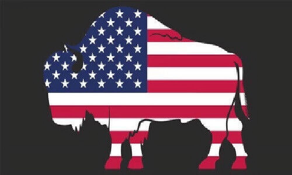 USA BUFFALO BISON Black Vinyl Decal Bumper Sticker - Walmart.com