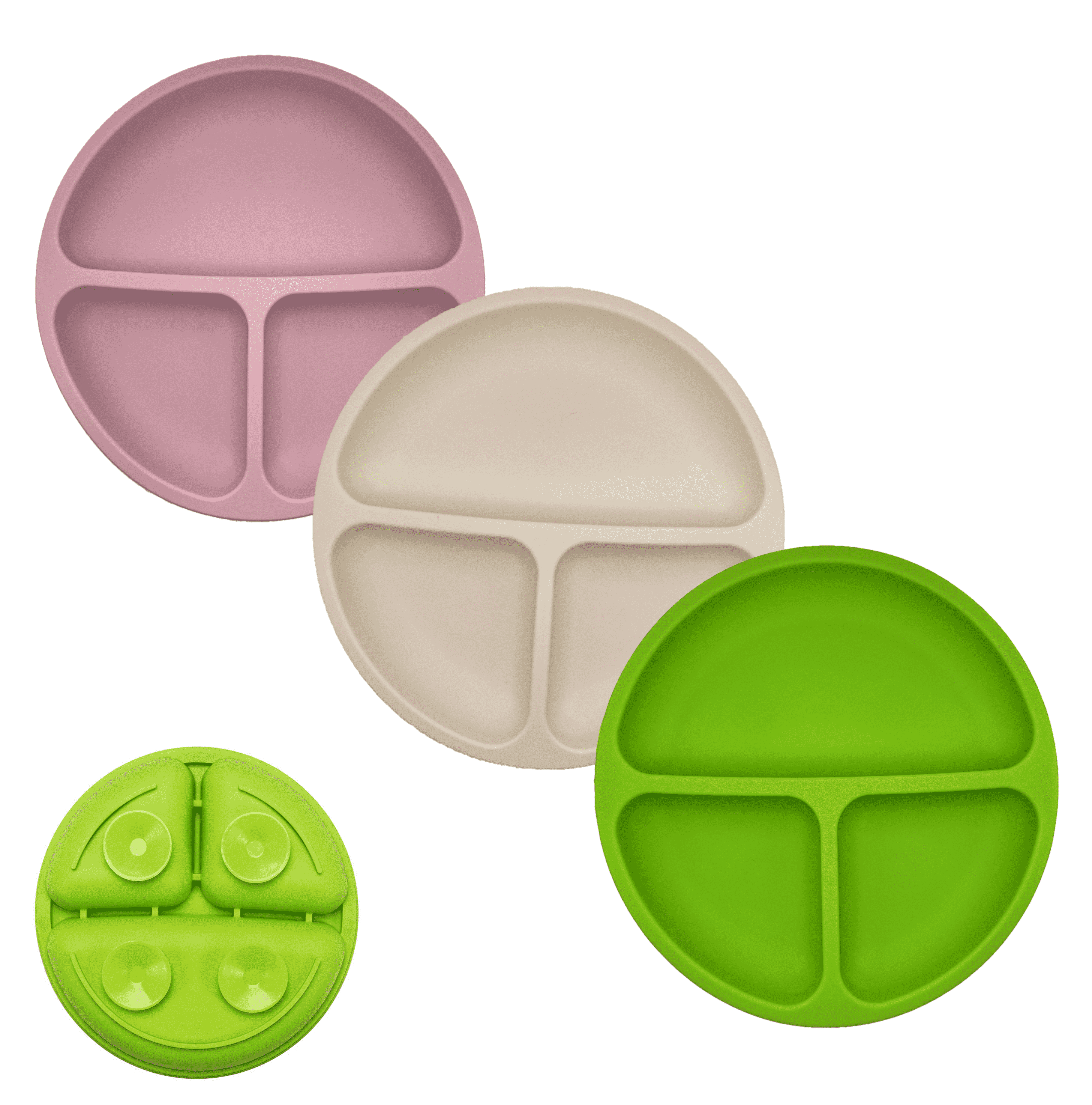 USA Baby Plates, Toddler Plates with Strong Suctions, 100% Silicone ...