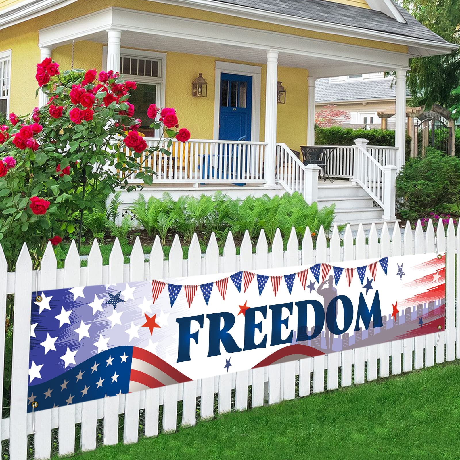 USA Banner American Independence Day Party Supplies 4th of July Yard ...
