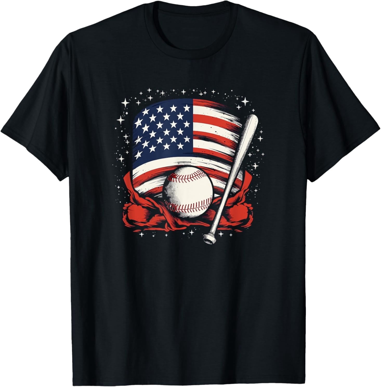 USA Baseball Drip Tee – Dabbing Ice Cream 4th of July Boys Shirt ...