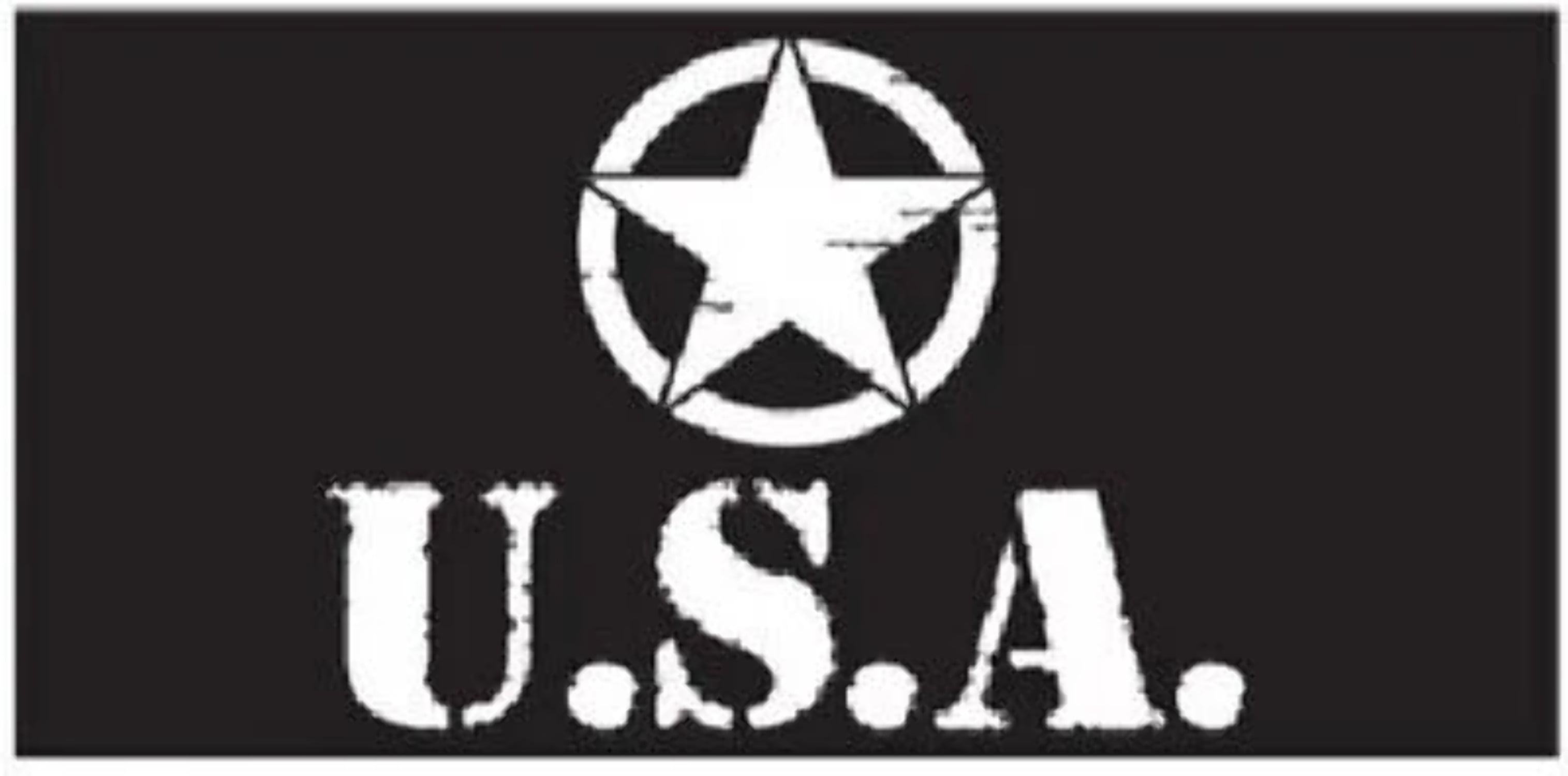 USA CAPTAIN AMERICA STAR TACTICAL BLACK Vinyl Decal Bumper Sticker ...