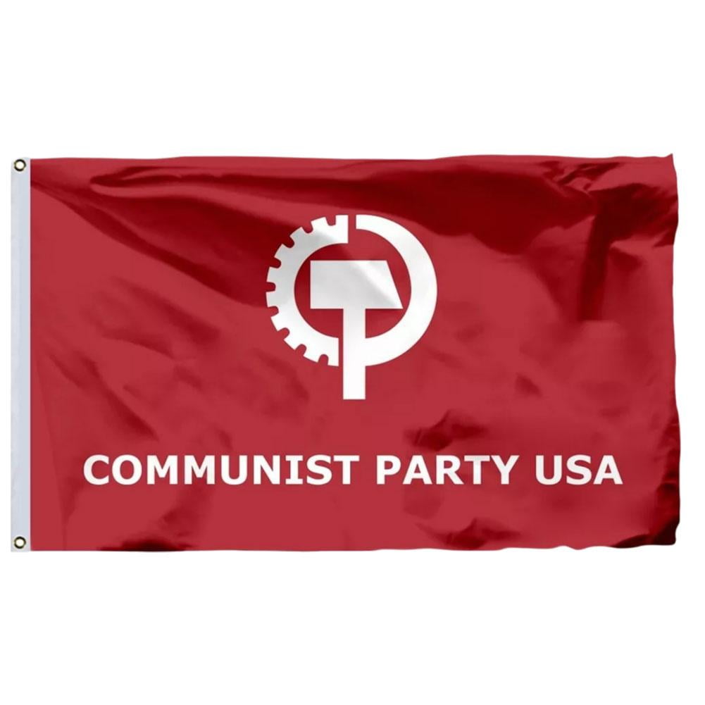 USA CPUSA Flag Comnist Party USA 5X3FT Polyester Banner F3J6 - Walmart.com