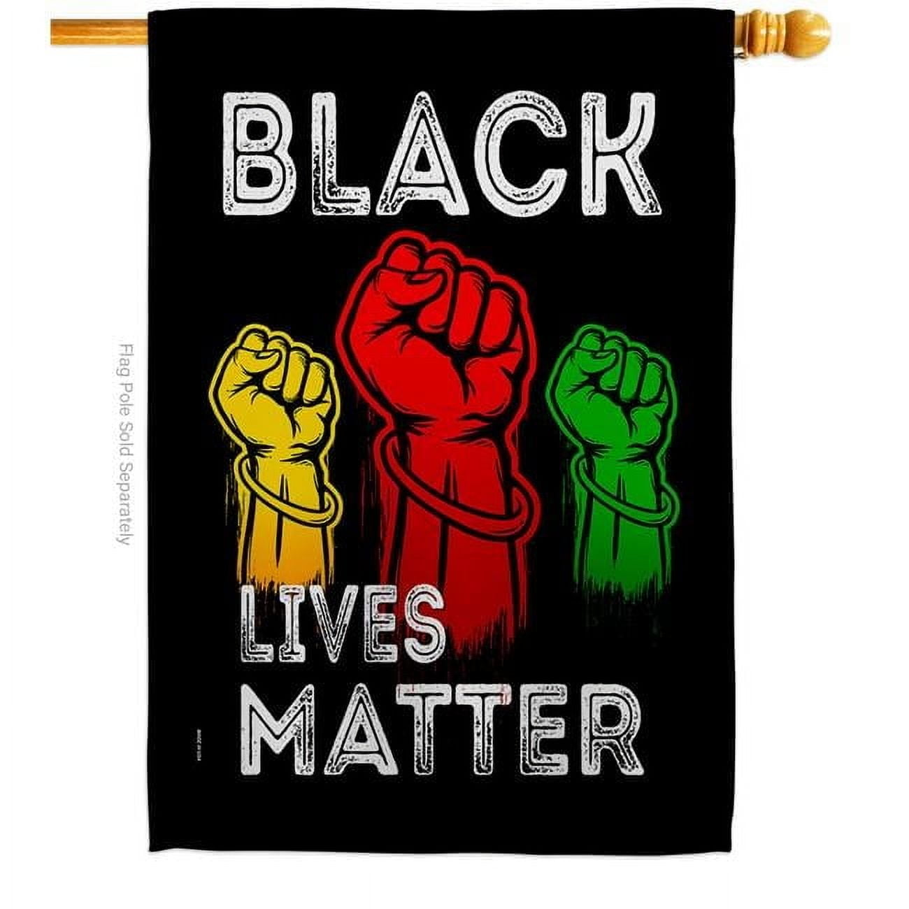 USA Decoration H170072-BO 28 x 40 in. Justice for BLM Black History ...