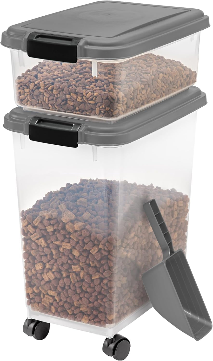 USA Dog Food Storage Container, 30 lbs & 11 lbs Combo, Cat Food Storage ...