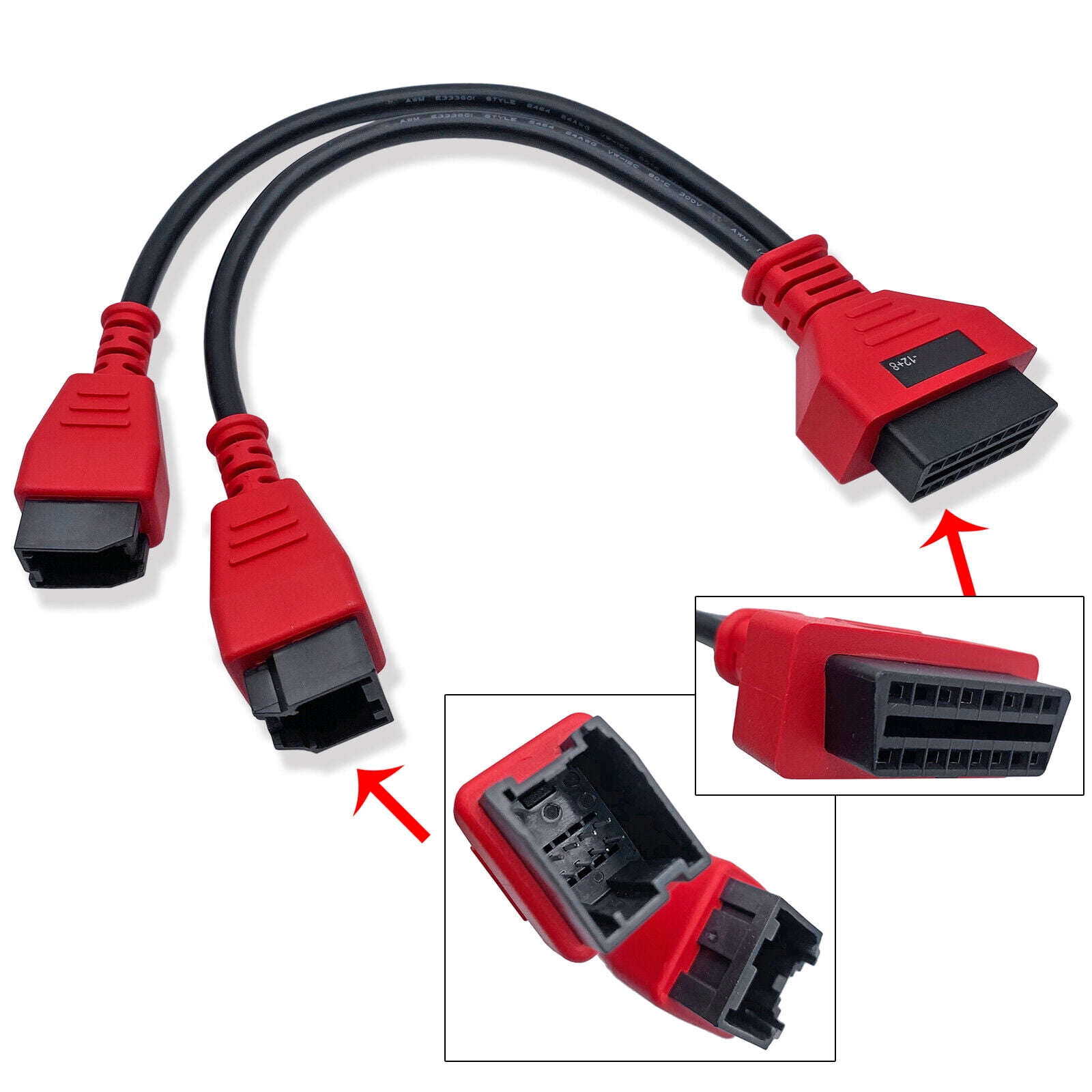 USA FCA 12+8 Universal Adapter Cable Adapter for AUTEL MaxiSys Elite ...