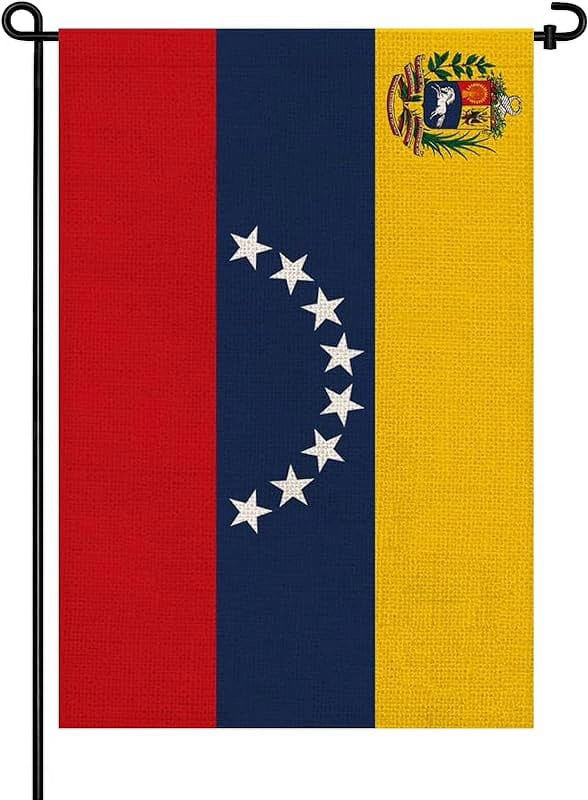 USA Flag American Garden Flags 12x18 Double-Sided Small Burlap Yard ...