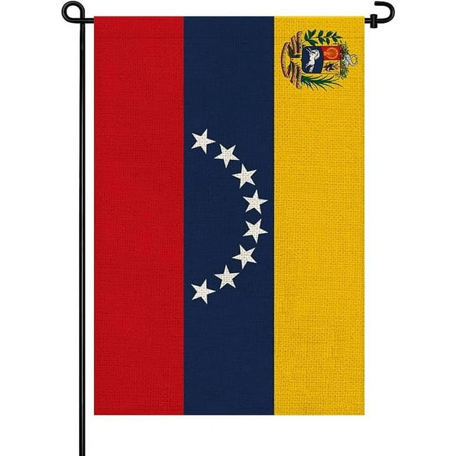 USA Flag American Garden Flags 12x18 Double-Sided Small Burlap Yard ...