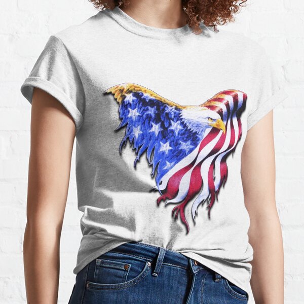 USA Flag Bald Eagle American Flag designed and sold by JiiGee ...