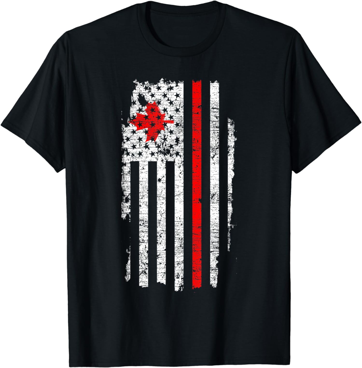 USA Flag Canadian Flag 4th Of July Maple Leaf Canada T-Shirt - Walmart.com
