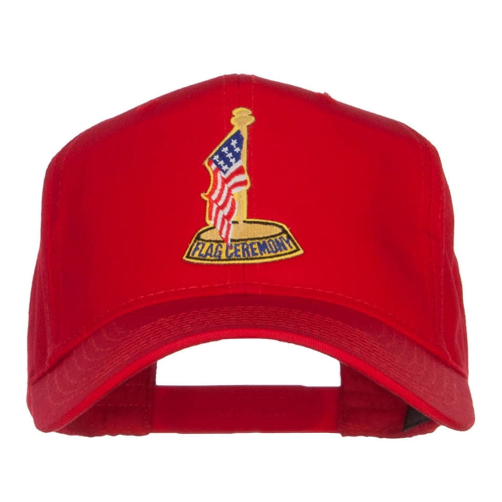 USA Flag Ceremony Patched Cap - Red OSFM - Walmart.com