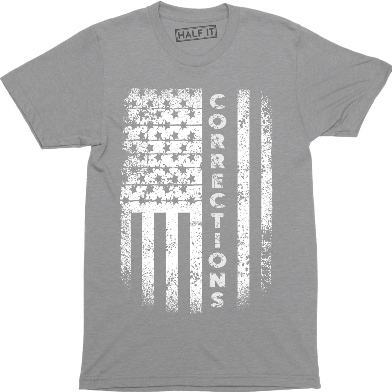 USA Flag Corrections Correctional Officer Men's Prison Guard T-Shirt ...