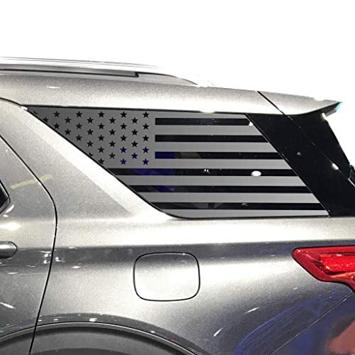 USA Flag Decals For 2020-2025 Ford Explorer - 3rd Windows - Custom ...