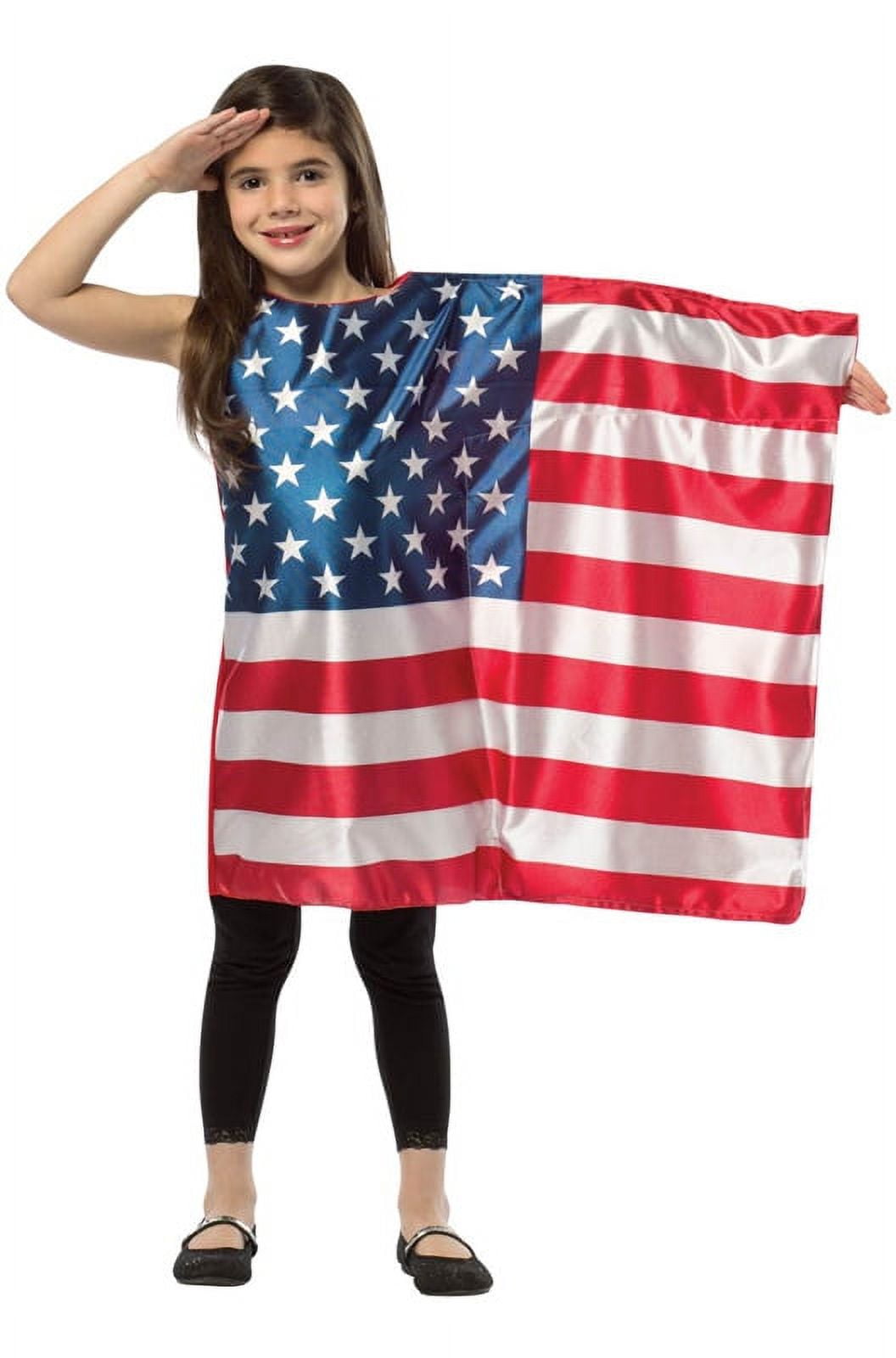USA Flag Dress Child Halloween Costume, One Size, (4-6x) - Walmart.com