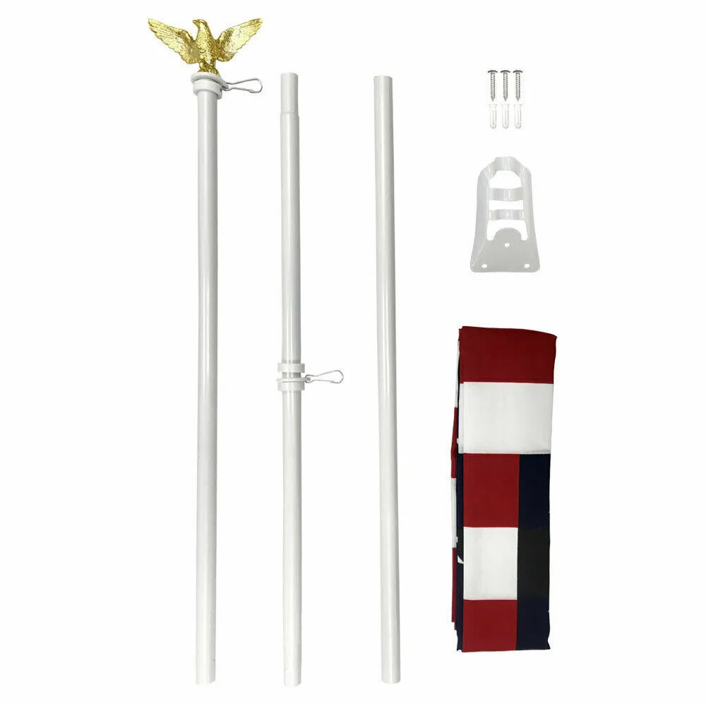 USA Flag & Flag Pole Kit American Flag Kit US Flag and Pole Kit 6ft ...
