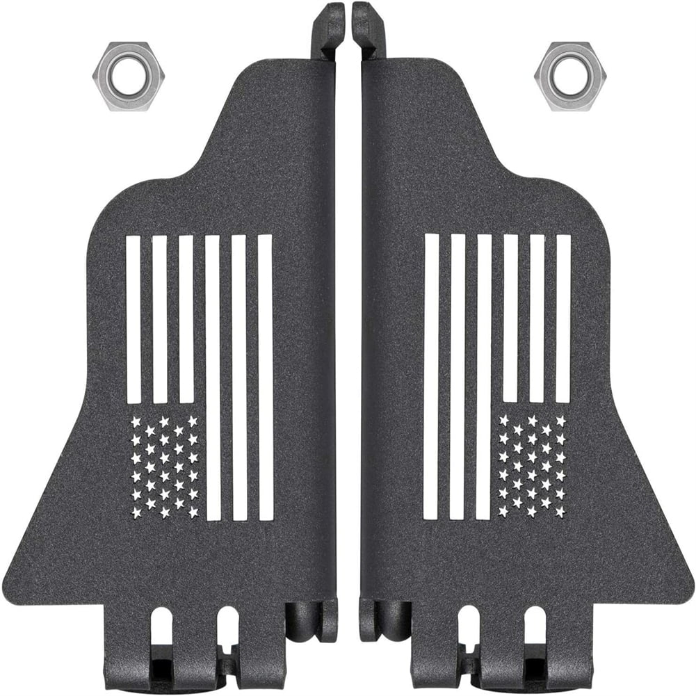 USA Flag Front Door Hinge Foot Rest Pedal Pegs For Jeep Wrangler JK JL ...