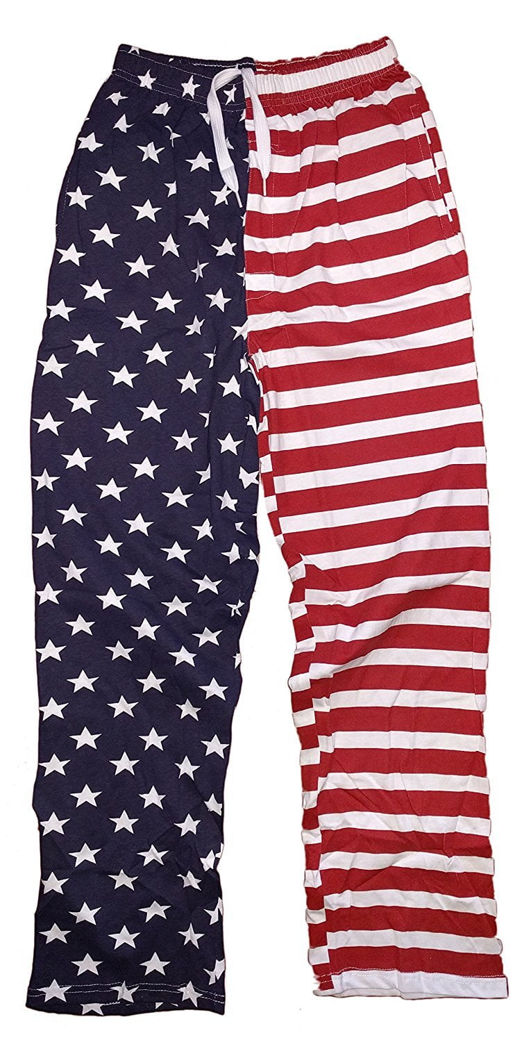 USA Flag Lounge Pants Pajama Bottoms Pride America Patriot Mens Ladies ...