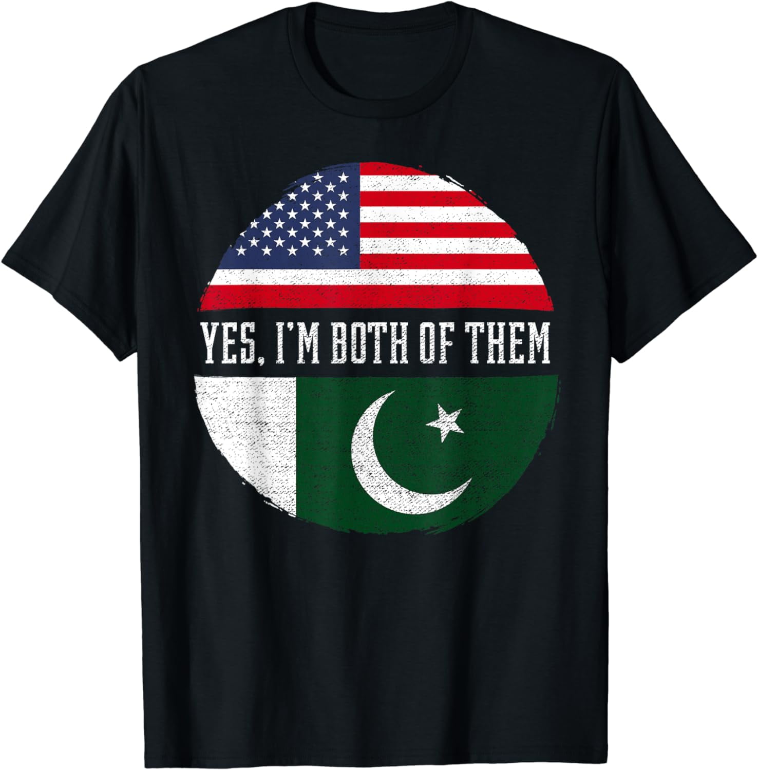 USA Flag Pakistan Heritage DNA T-Shirt - Walmart.com