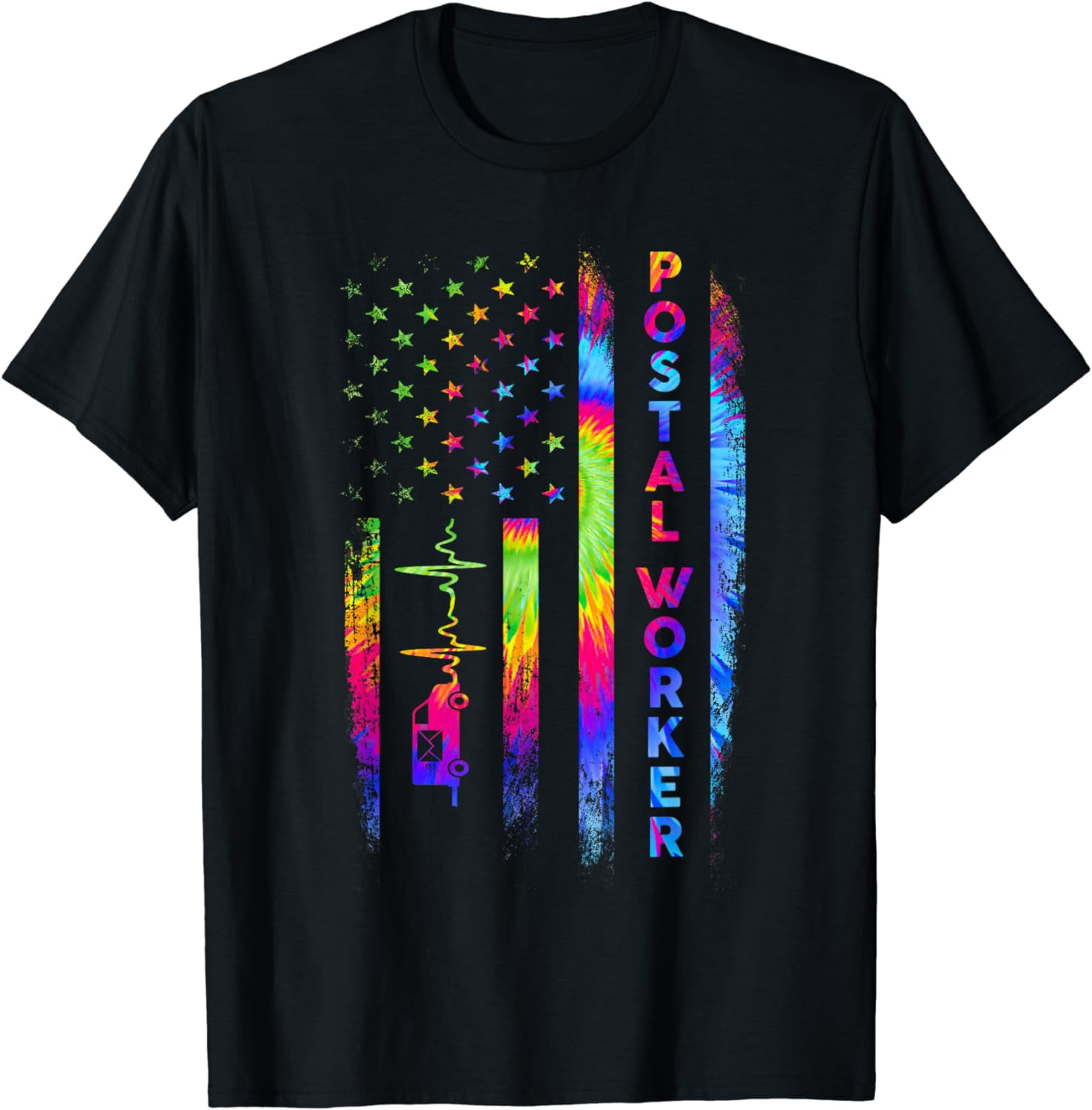 USA Flag Postal Life Mail Carrier Postal Worker, mail lady T-Shirt ...
