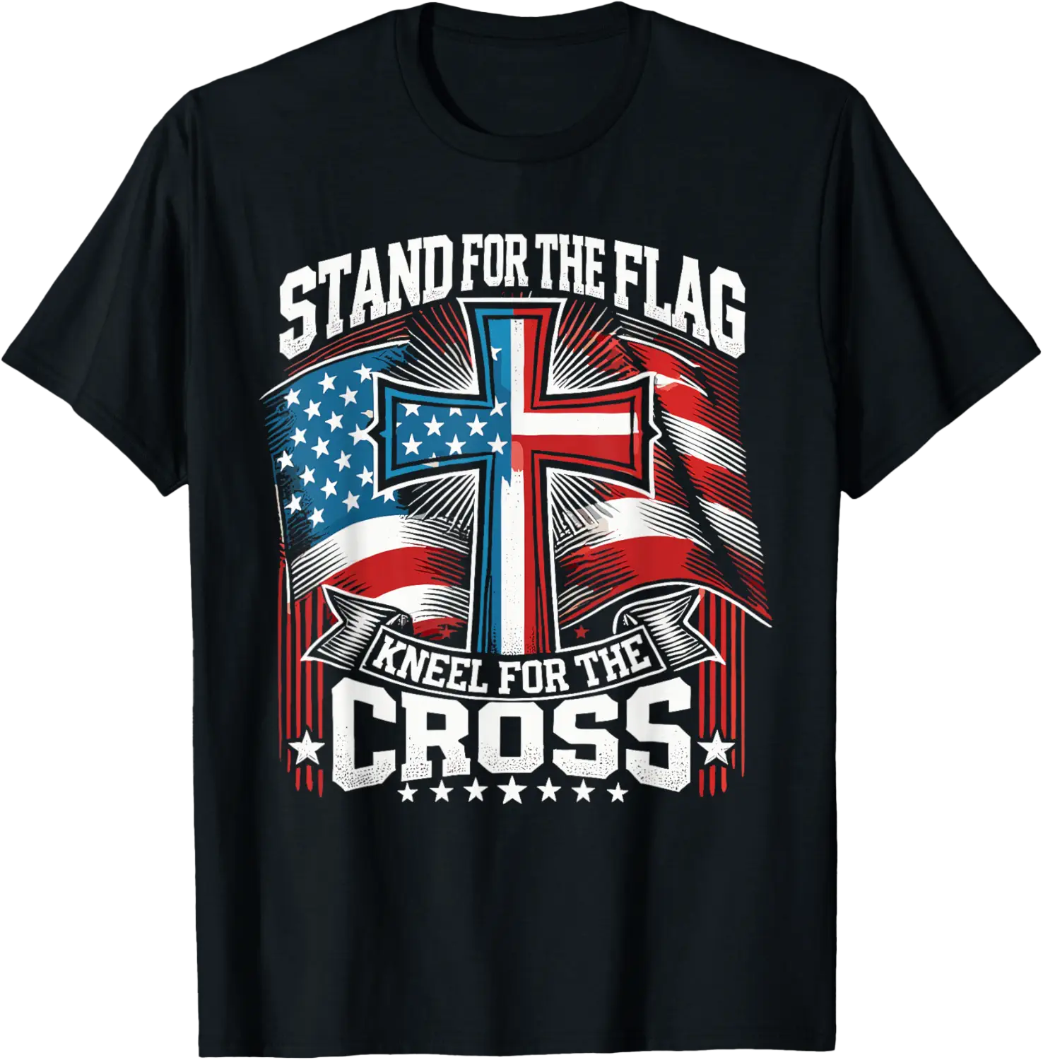 USA Flag Religious Quote 4th Of July Christian Faith T-Shirt - Walmart.com