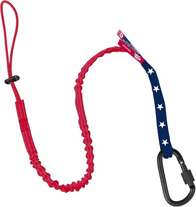 USA Flag Safety Tool Lanyard – Tough Scaffold Tether with – Stop The ...