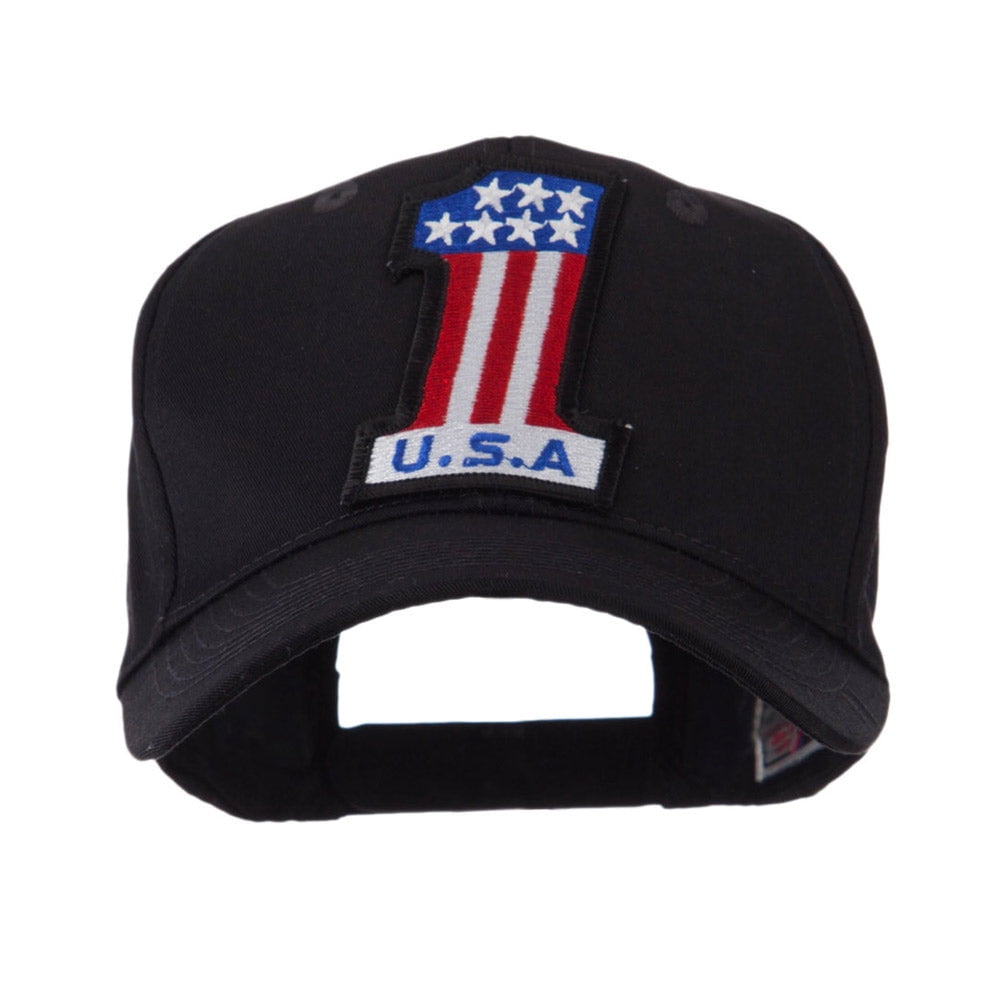 USA Flag Style Military Patch Cap - One USA OSFM - Walmart.com