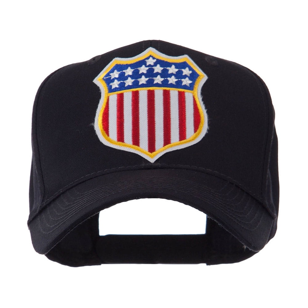 USA Flag Style Military Patch Cap - Shield OSFM - Walmart.com