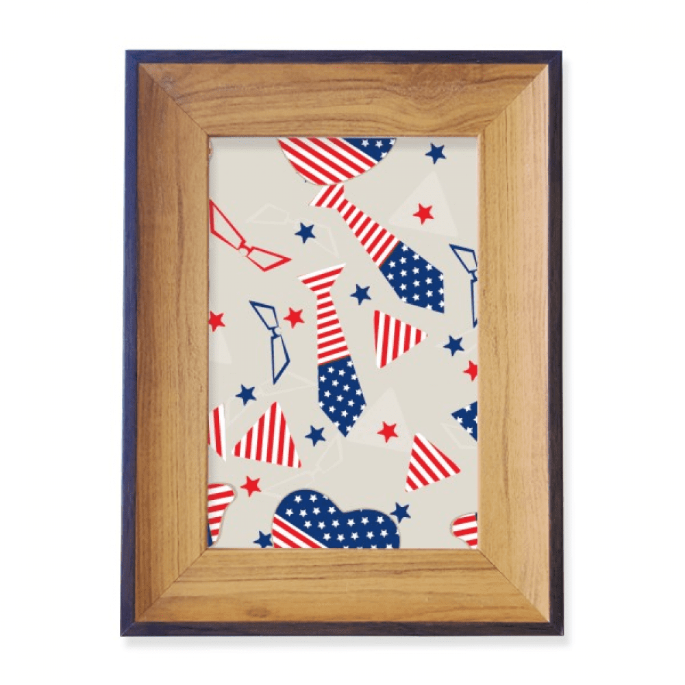 USA Flag Tie Glass Star Festival Photo Frame Exhibition Display Art ...