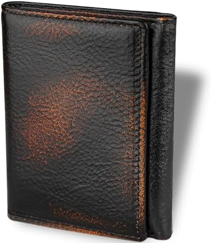 USA Flag Trifold Wallets for Men American Flag Wallet Full Grain ...