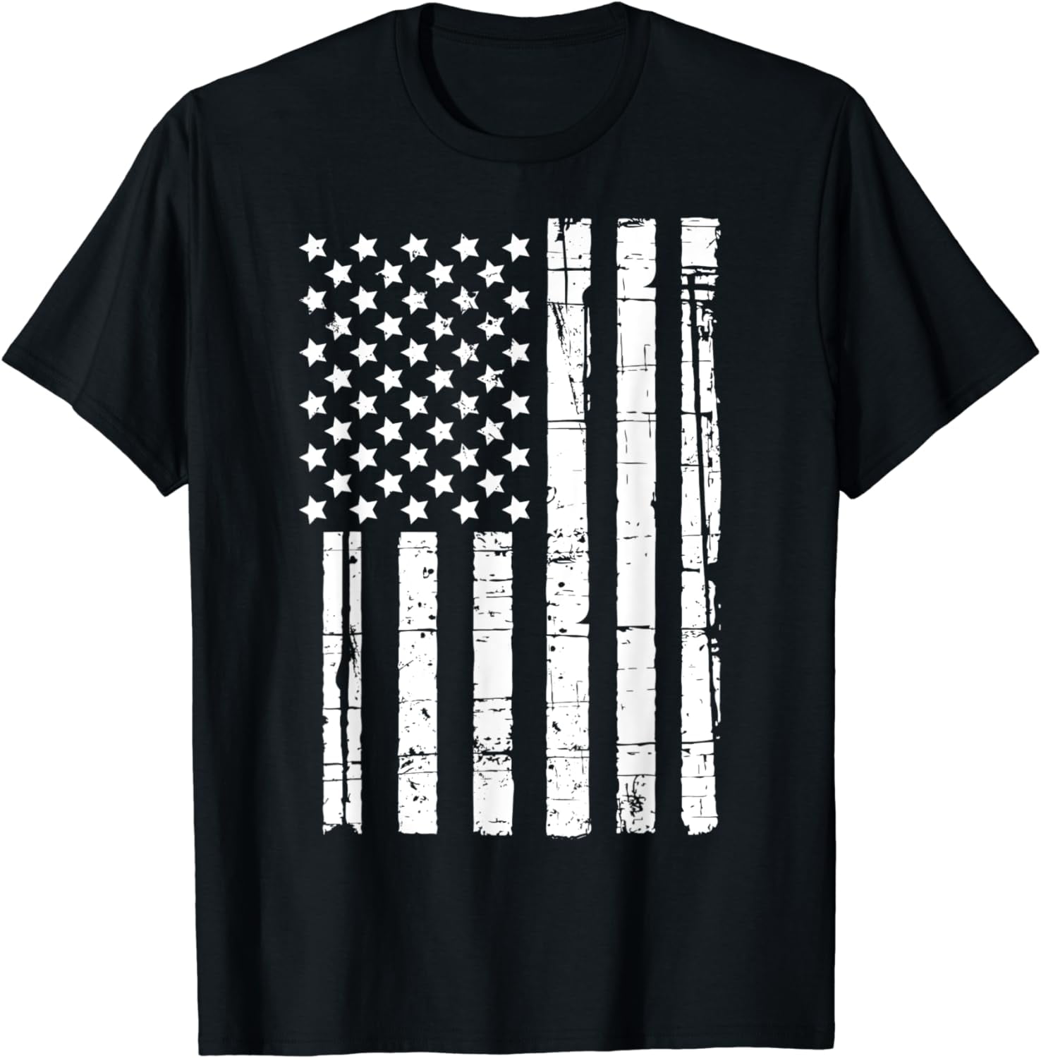 USA Flag distressed American Flag T-Shirt - Walmart.com